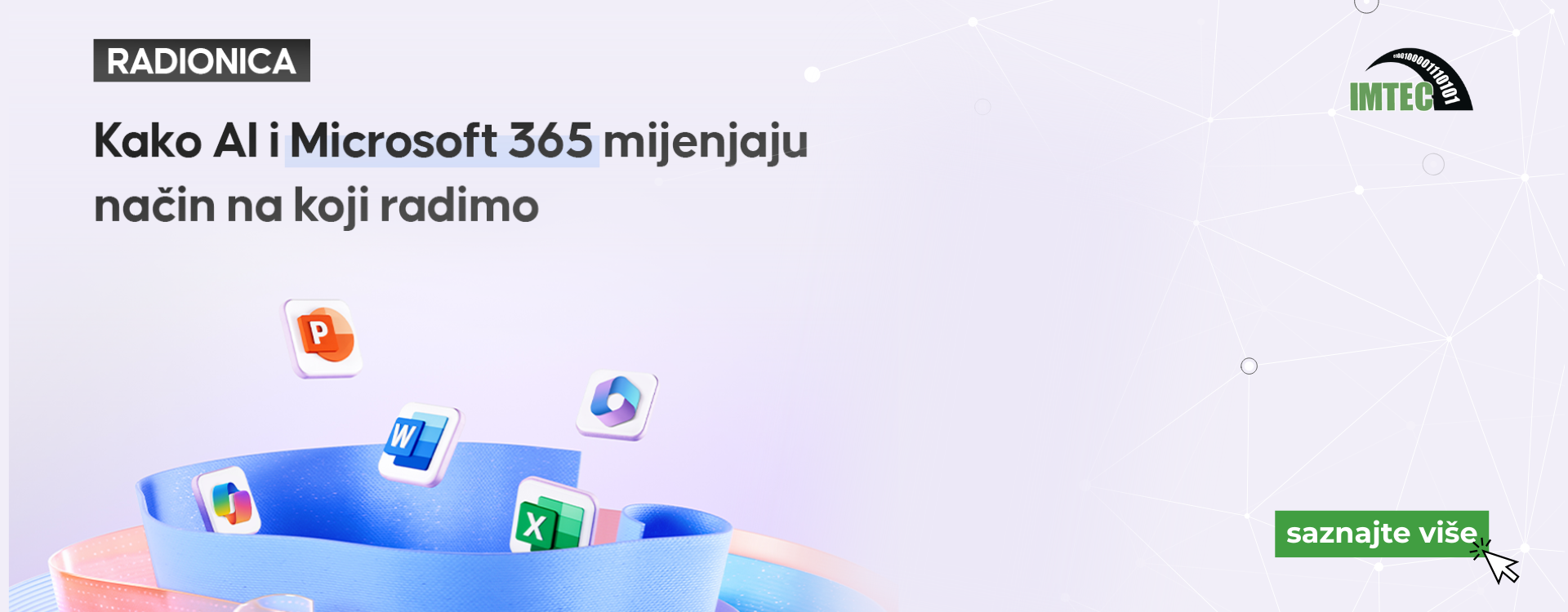 Imtec organizuje radionicu „Kako AI i Microsoft 365 mijenjaju način na koji radimo”